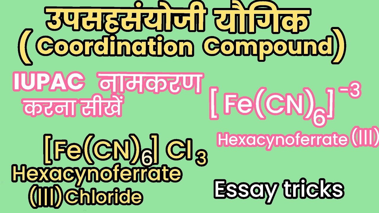 Coordination complex # Nomenclature of Coordination complex ...