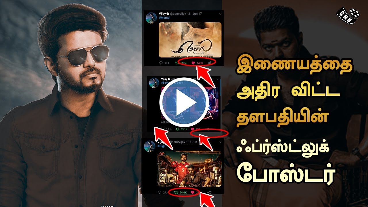 Thalapathy Vijay Movie First Look Poster Set Massive Records in Indian ...