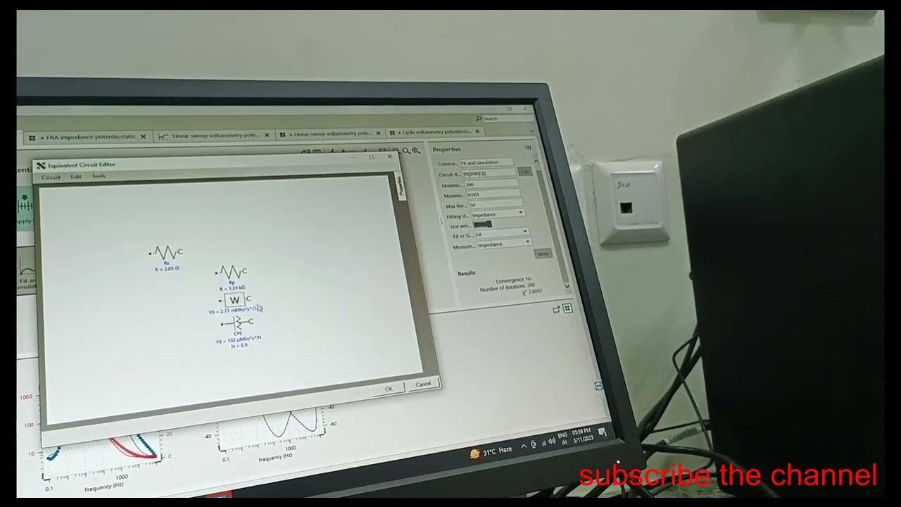EIS Circuit fit using Metrohm Autolab - YouTube