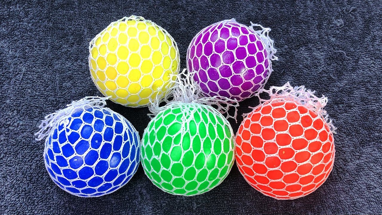 Learn Colors with Squishy Balls - What's inside Squishy Balls? - YouTube