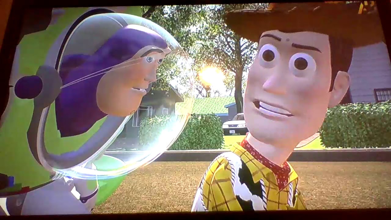 Toy Story Woody and Buzz use a Rocket to fly - YouTube