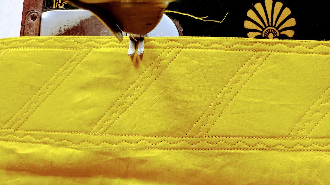 Simple poncha design/mohari poncha design/beautiful poncha design - YouTube