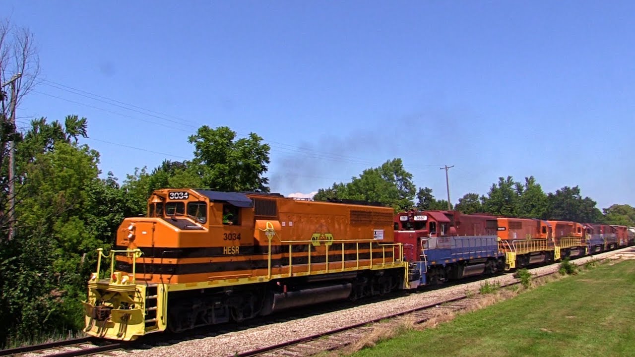 HESR Train 702 w/six Loco's. - YouTube