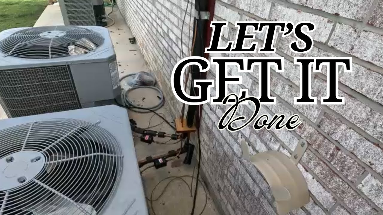 Homemade Refrigerant Line Set Cover & Elec. Install #diy #hvac # ...