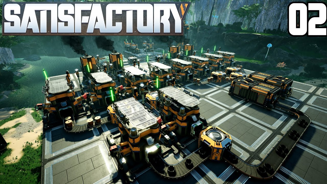 SATISFACTORY Gameplay | 100% EFFICIENCY!! Copper Production Line | Ep ...