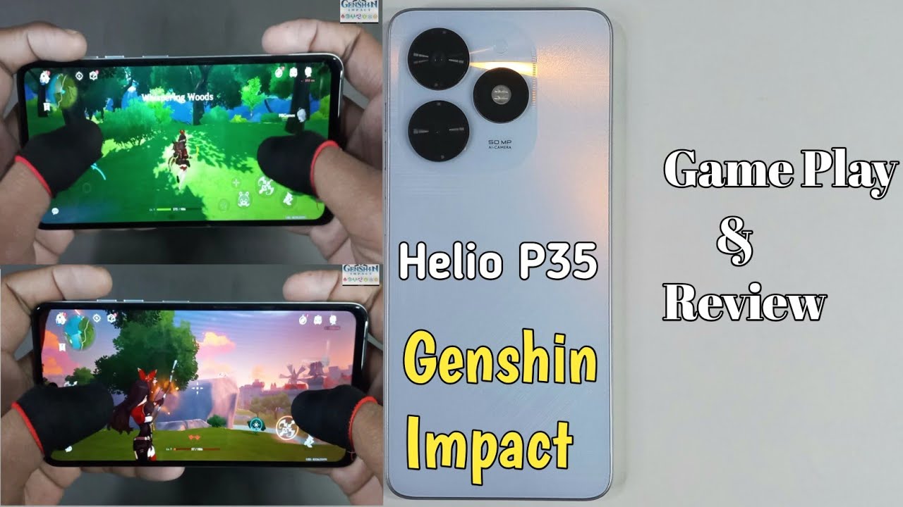 Tecno Spark 20C Game Play & Review | Genshin Impact \ Graphics Test ...