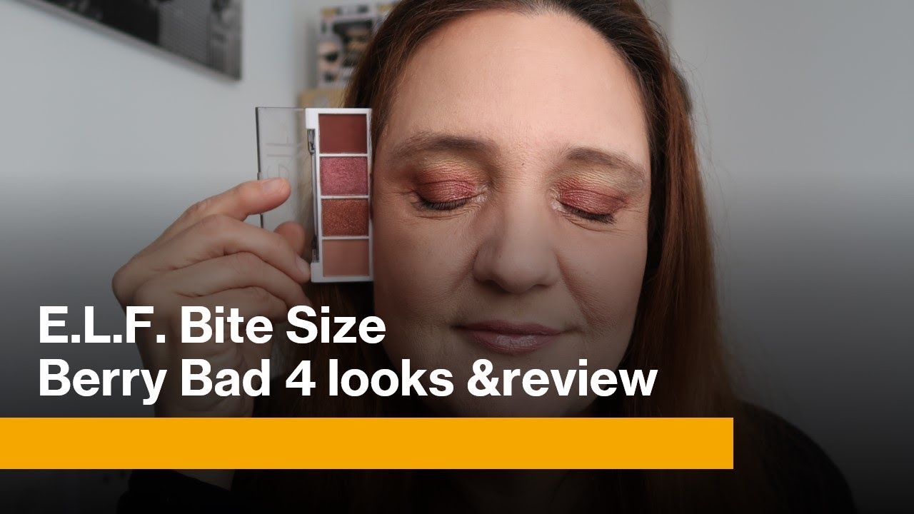 E.L.F Bite Size Berry Bad 4 looks and review - YouTube