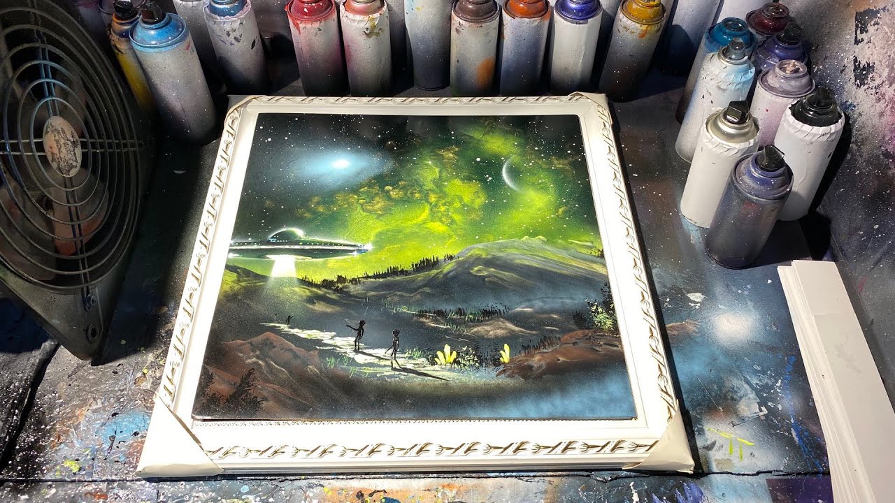 Abstract UFO Painting Extraterrestrial Life Art #2 by Cool Art - YouTube
