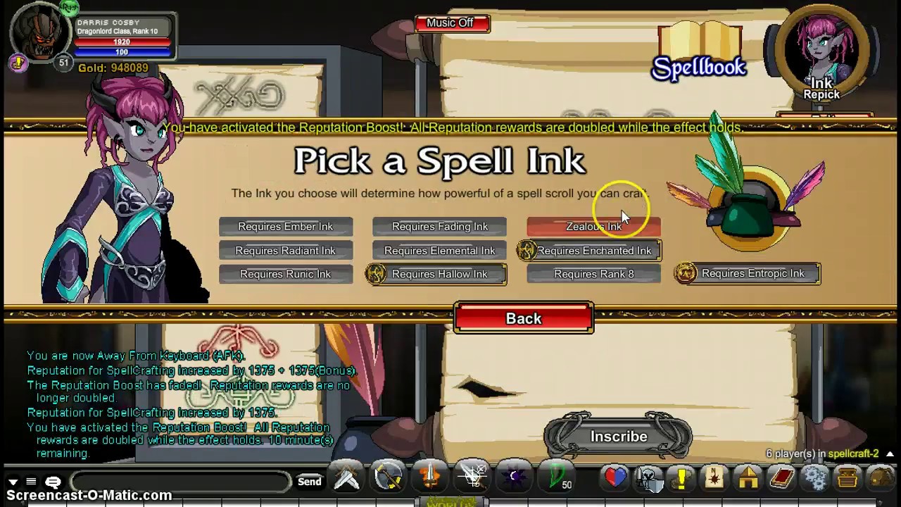 aqw fast level up in spellcraft - YouTube