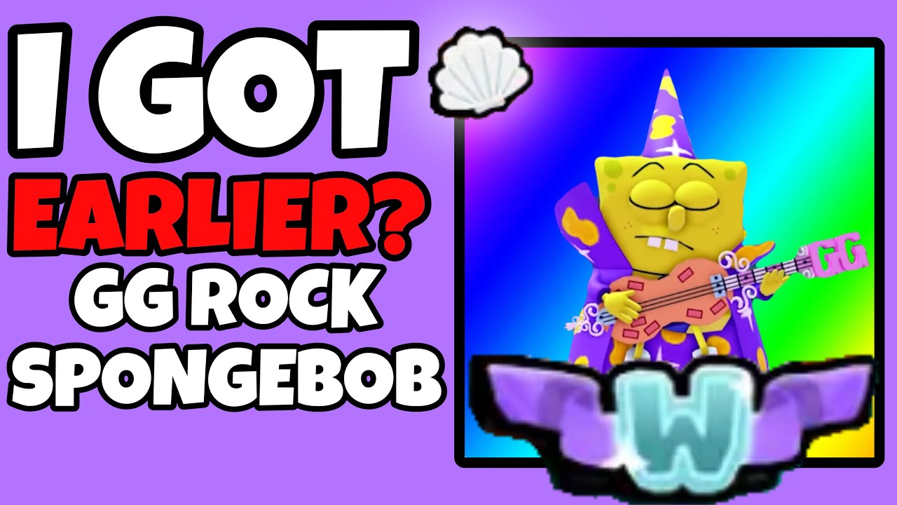 I GOT GG ROCK SPONGEBOB EARLIER!? In Spongebob Tower Defense - YouTube