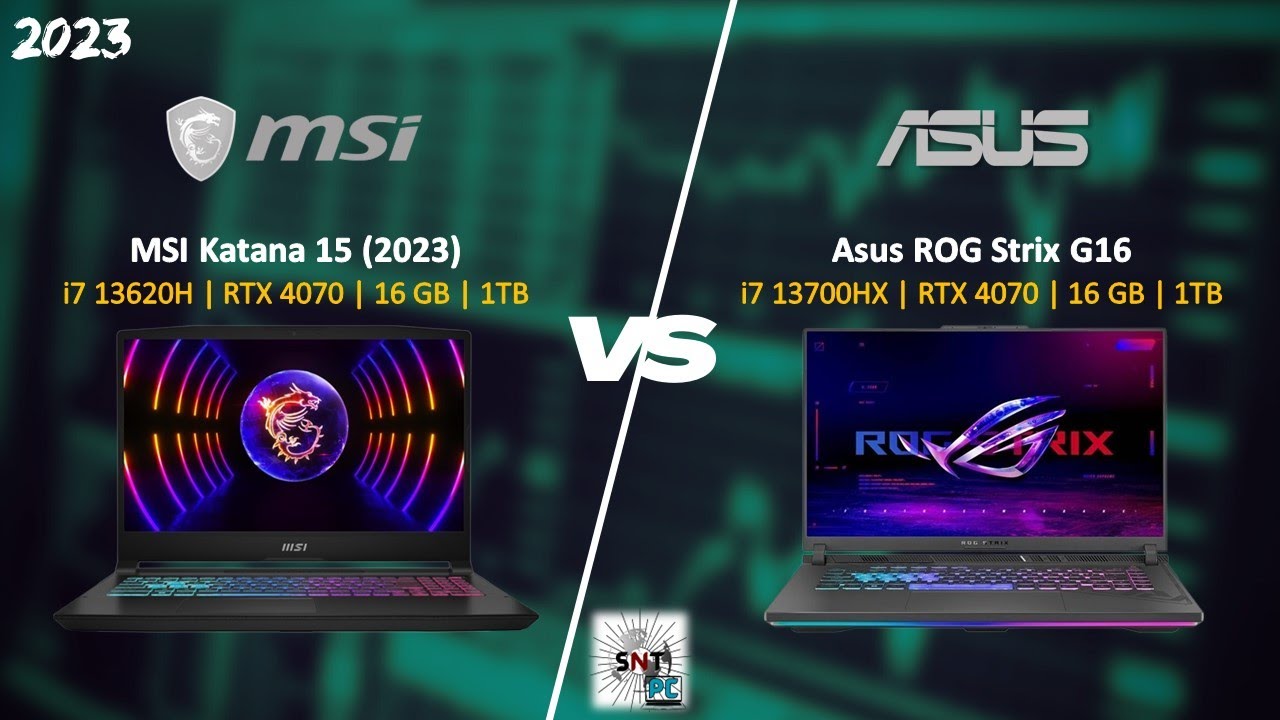 MSI Katana 15 vs Asus Strix G16 - YouTube