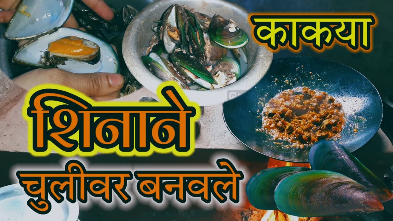 चुलीवर बनवलं काकयांच सुकं #Kakaya #Shinane #Shrimp #Shilaya - YouTube