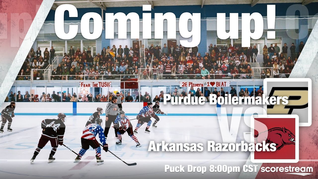 Arkansas vs Purdue Game 1 (ACHA Hockey) - YouTube