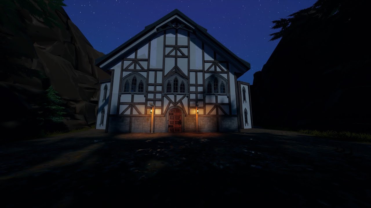 Just a absolutely totally normal medieval creative map in Fortnite ...