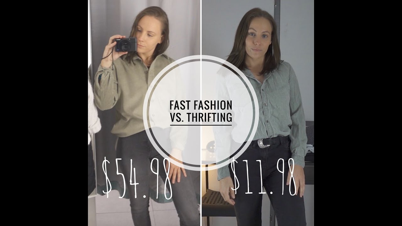 Fast fashion VS. Thrifting | What I got for $36! - YouTube