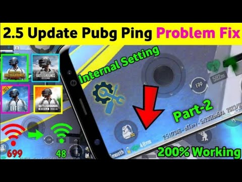 🚀INTERNAL SETTINGS 😍 PUBG PING PROBLEM FIX || PUBG MOBILE PING PROBLEM ...