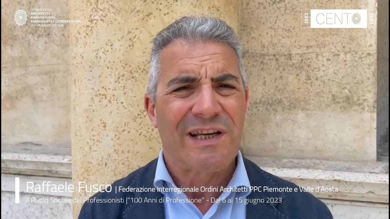 Raffaele Fusco | Il ruolo sociale dei professionisti - YouTube
