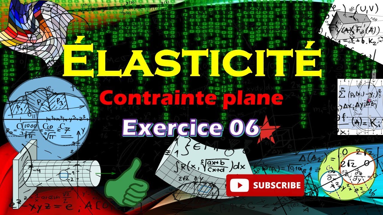 Elasticité exercice 06 "Contrainte plane" - YouTube