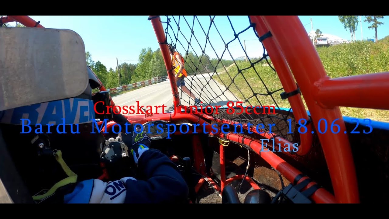 HJ Racing - Crosskart Junior 85ccm - Bardu Motorsenter 18.06.23 - YouTube