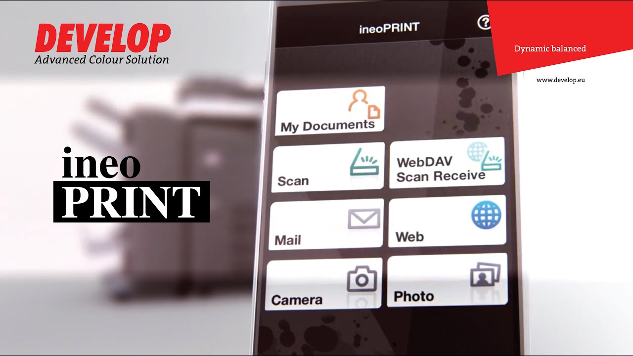 Develop ineo Print - Mobile Printing Solutions - YouTube