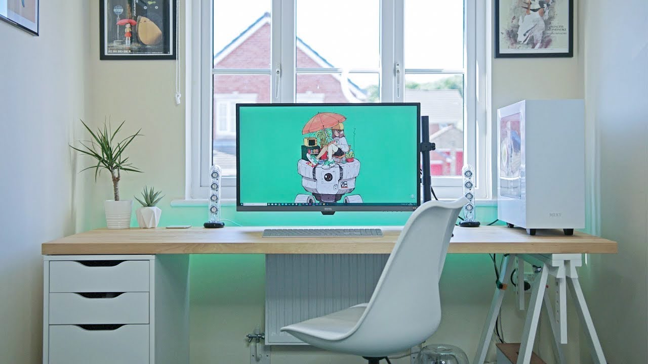 Byte Review Setup Tour 2.0 2018 | Ultimate Minimal IKEA Desk! - YouTube