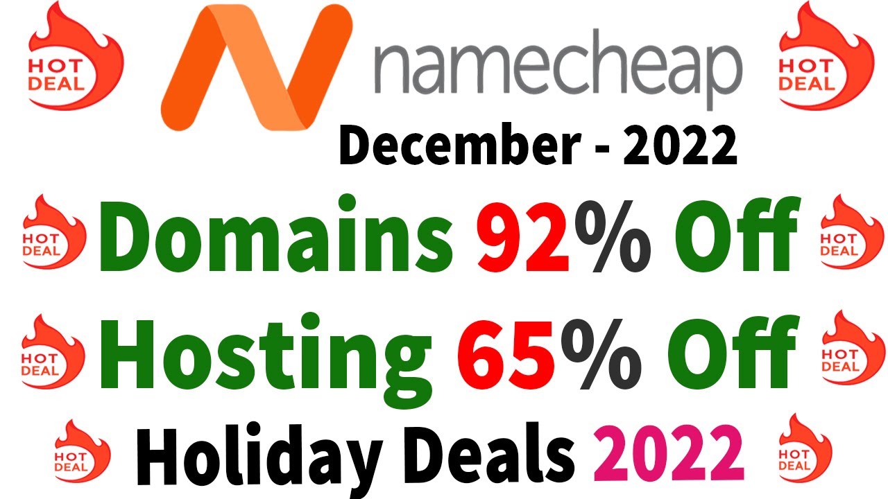 Namecheap Promo Code in December 2022. Holiday Deals Up to 92% Off ...