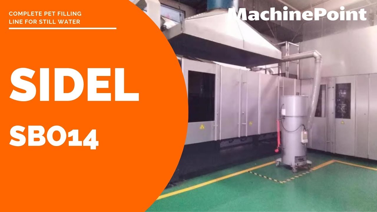SIDEL SBO14 Complete PET filling line for still water in production ...