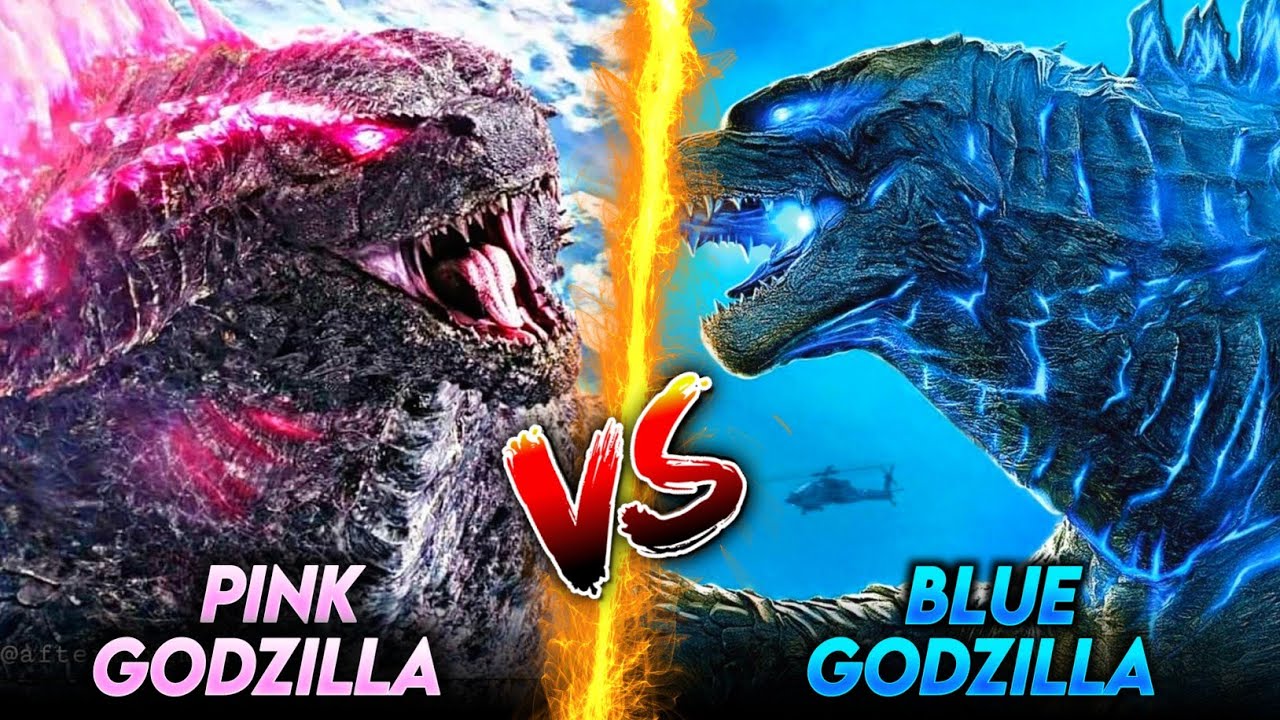 Pink Godzilla Vs Blue Godzilla / Who is more Powerful ? ( HINDI ) - YouTube