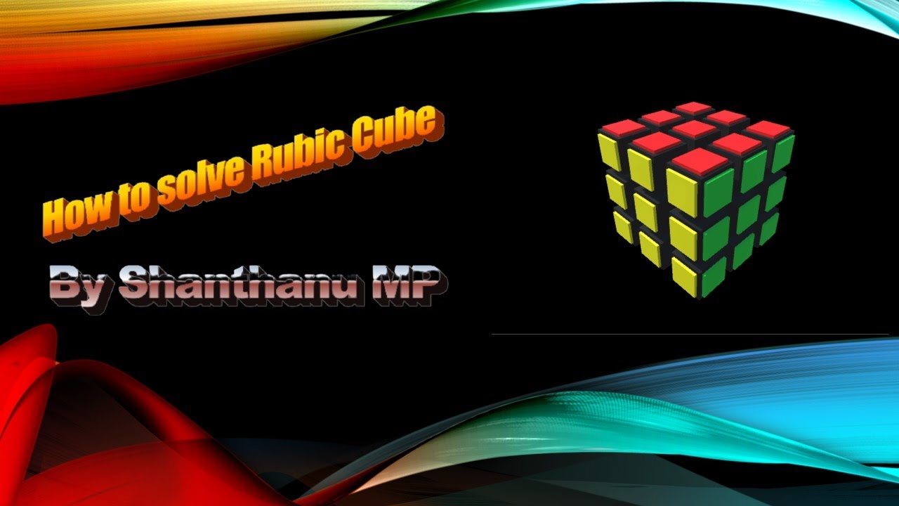 How to solve Rubic Cube - YouTube