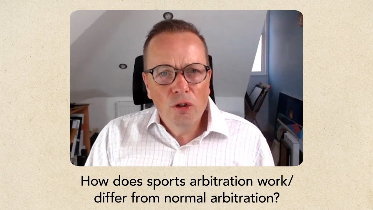 How does sports arbitration work/differ from normal arbitration? - YouTube