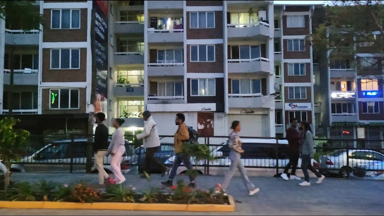 Addis Ababa 4K, By Night, Friendship Bld. Bole Area UHD - YouTube