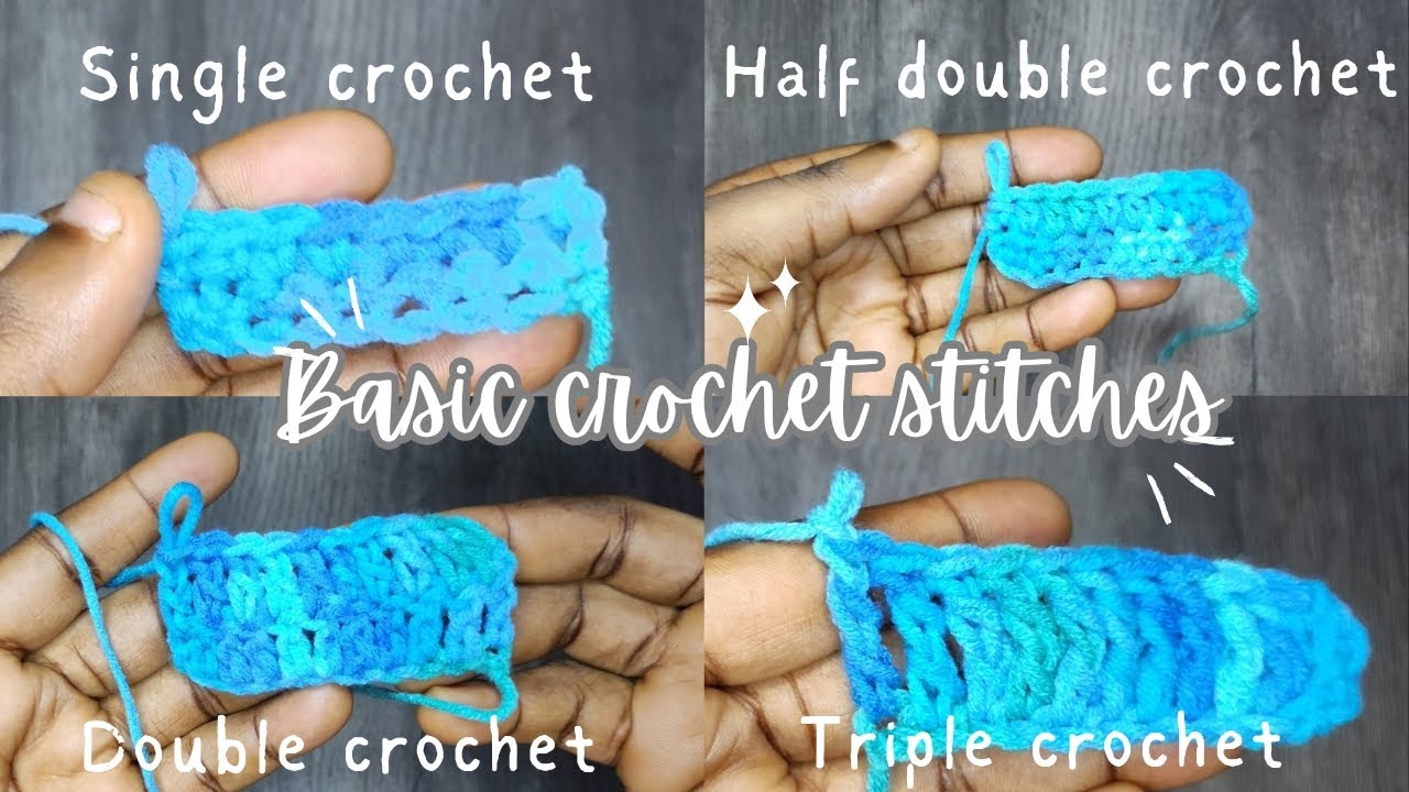 Basic crochet stitches| Beginner friendly crochet tutorial - YouTube