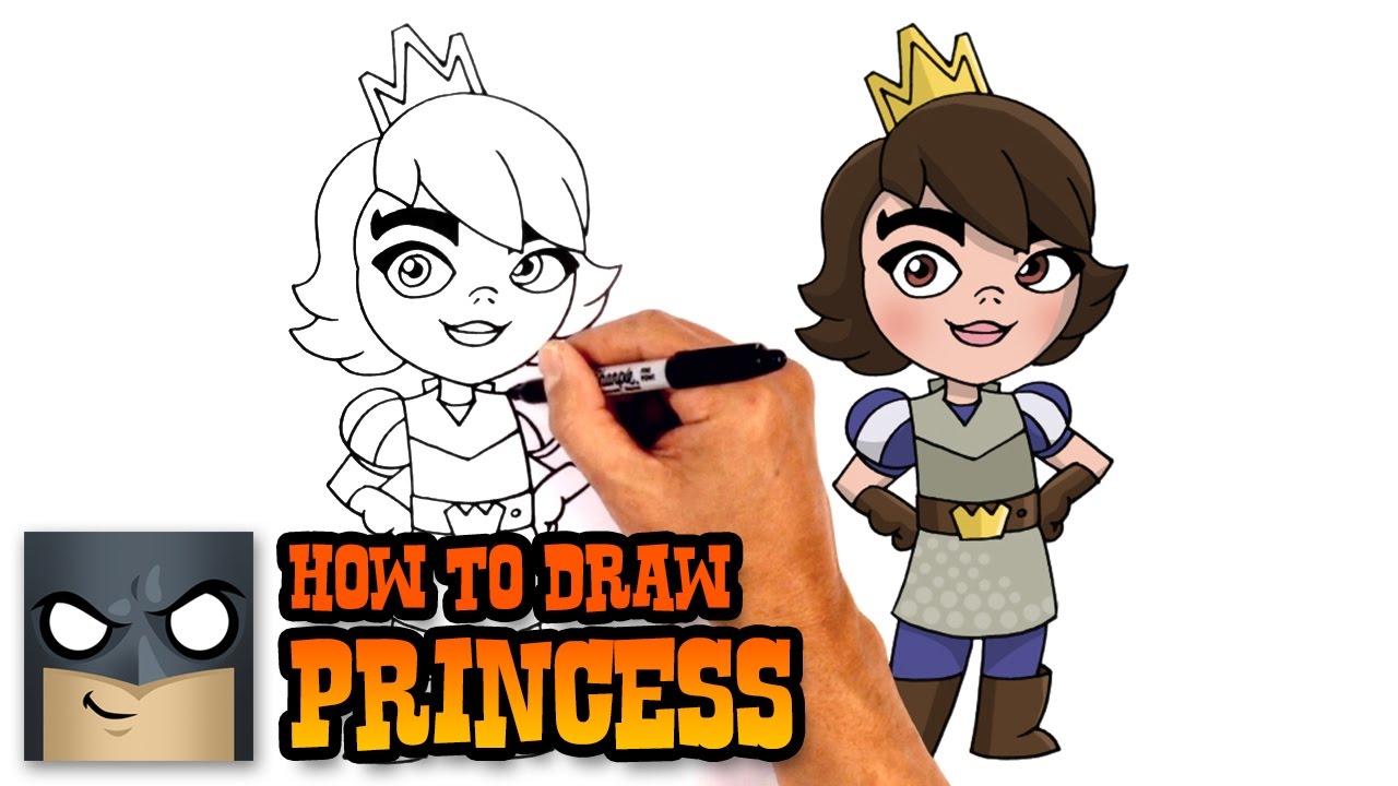 How to Draw Clash Royale | Princess - YouTube