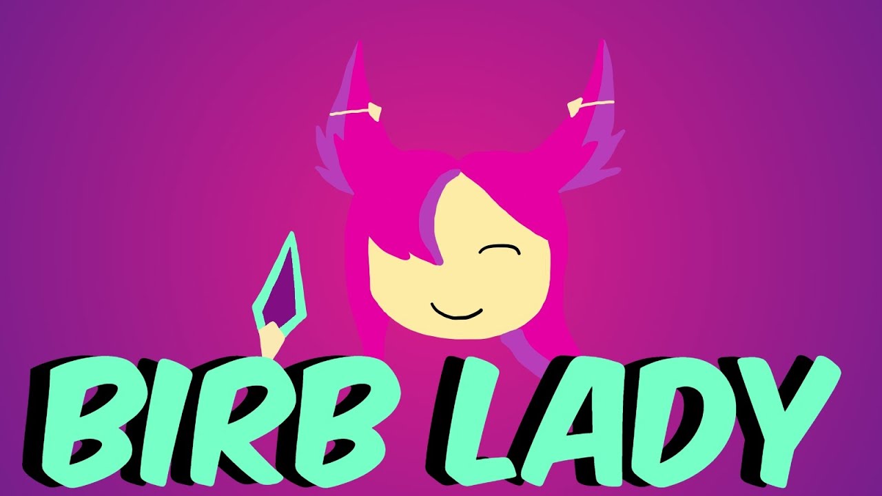 Birb lady with a lot of feathers - YouTube