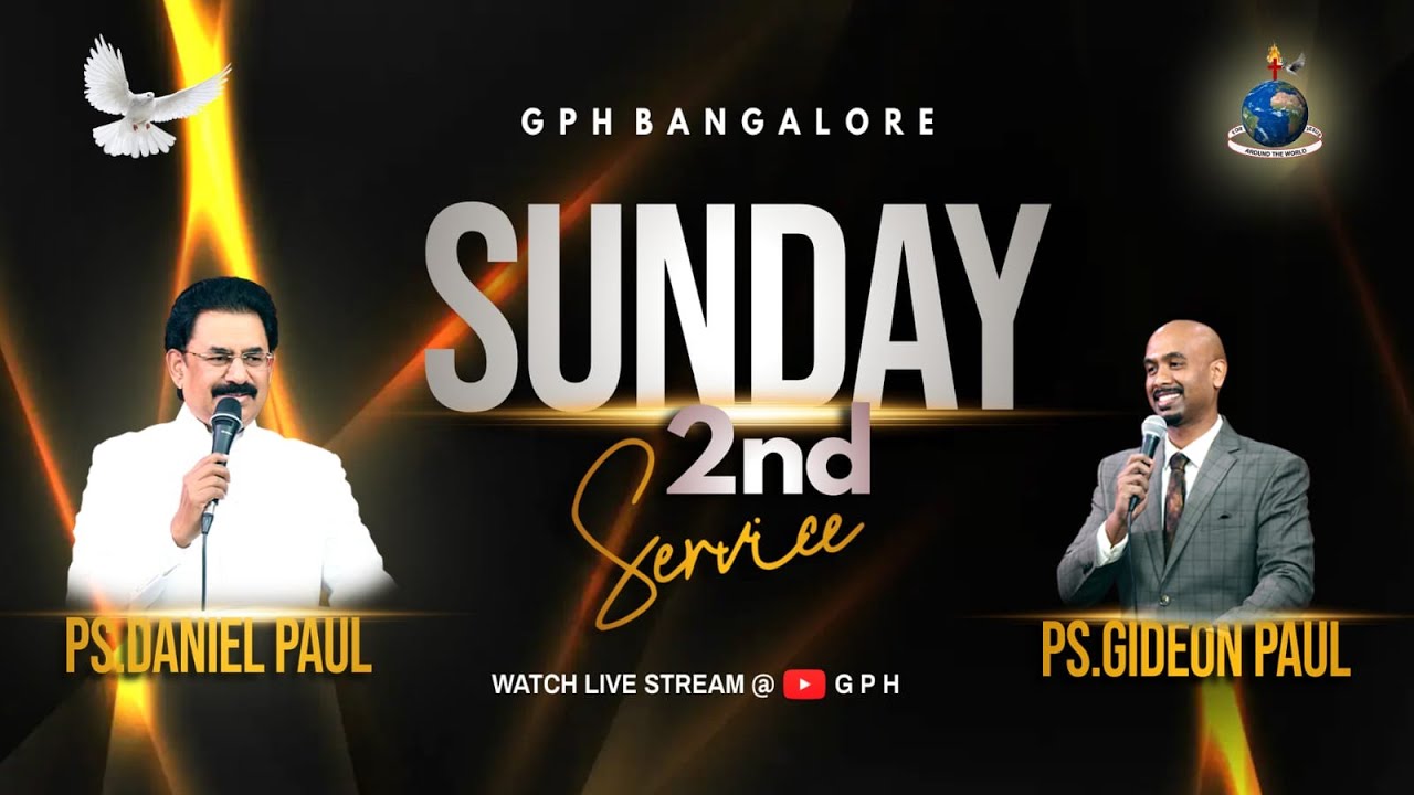 Sunday 2nd Service 10-03-2024 Ps. Gideon Paul & Ps. Daniel Paul - YouTube