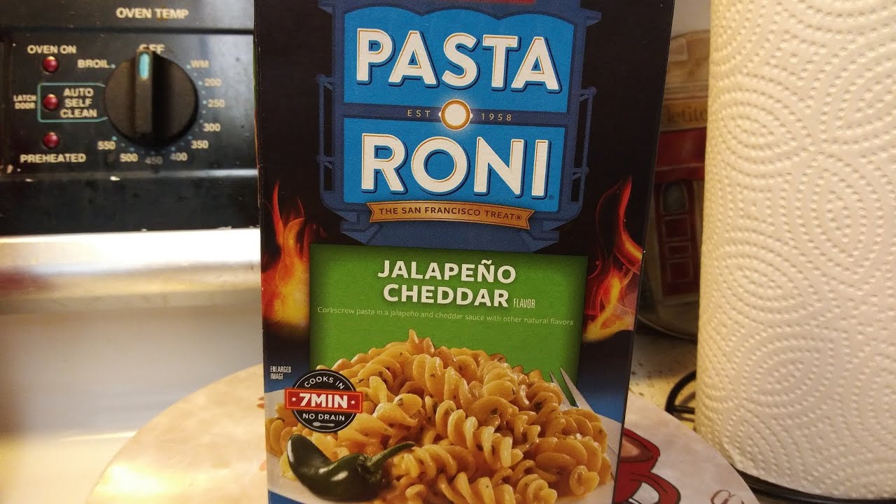 pasta roni jalapeno cheddar review - YouTube