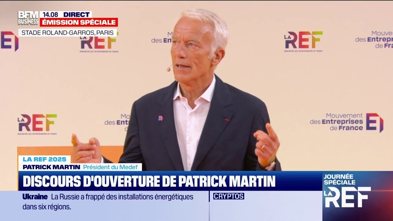 Suivez le discours de Patrick Martin à la REF - YouTube