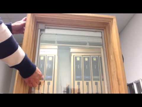 How to operate Pella Cordless w/DGP Blinds - YouTube