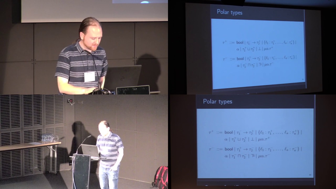 Polymorphism, subtyping and type inference in MLsub -- Stephen Dolan ...