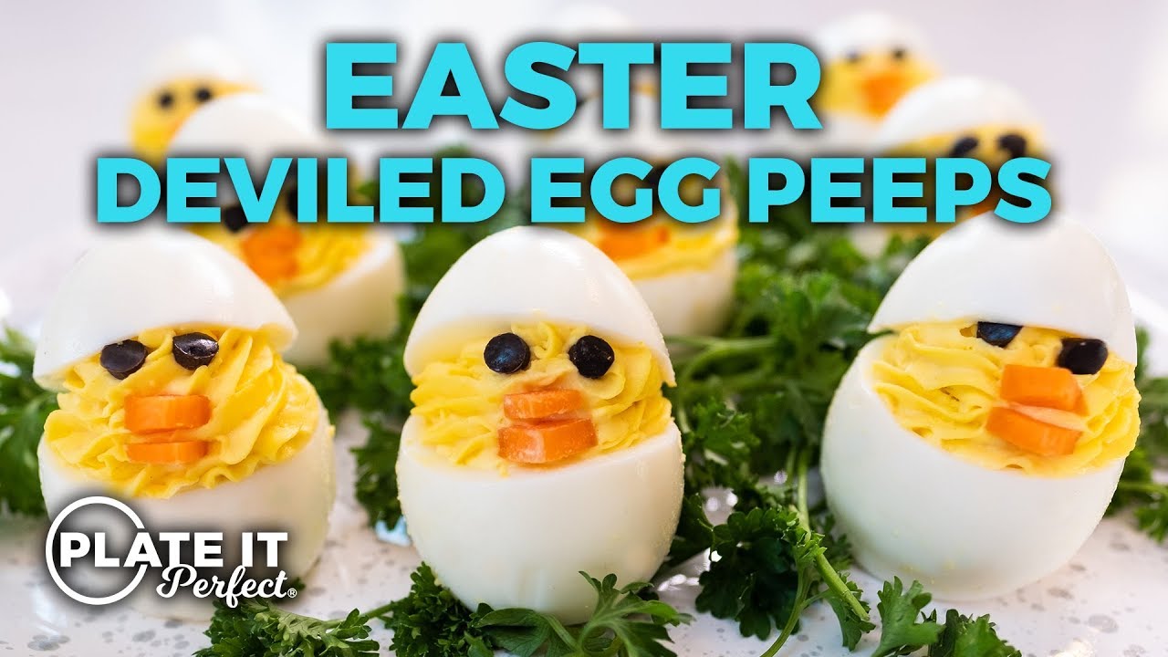 Deviled Egg Peeps *EASTER RECIPE* | Plate It Perfect - YouTube