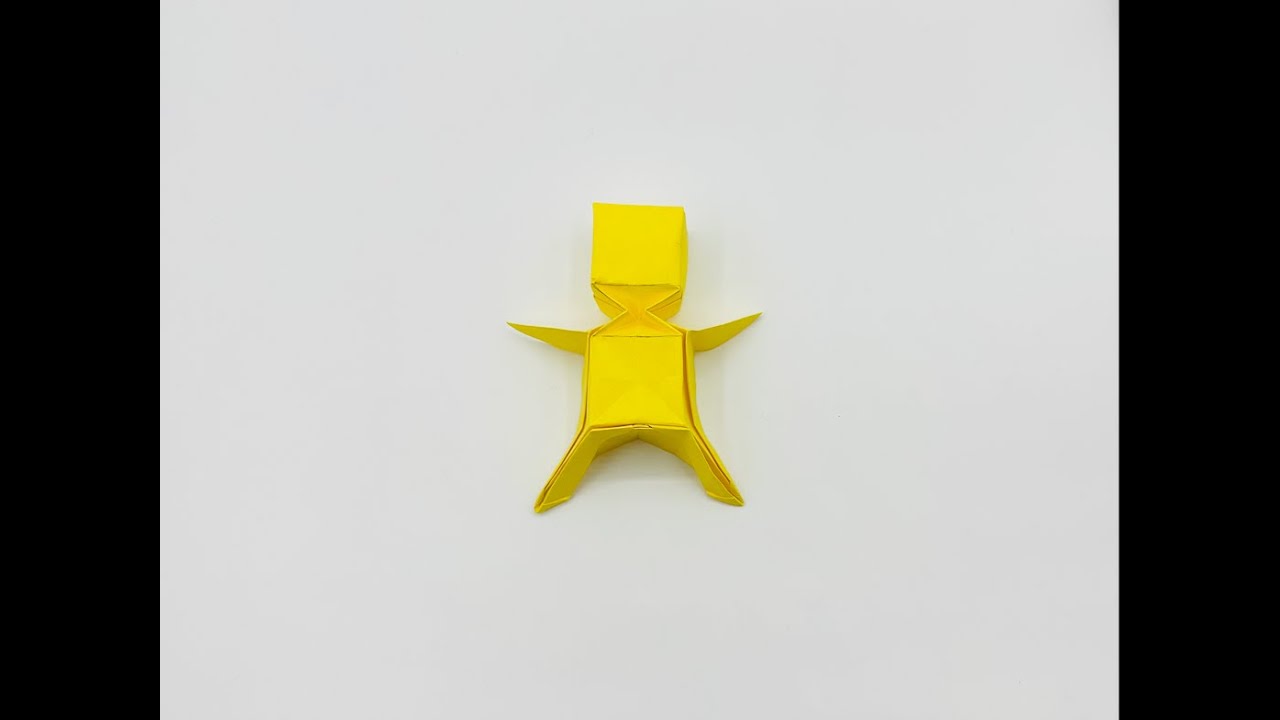 How to Fold an Origami Human - YouTube