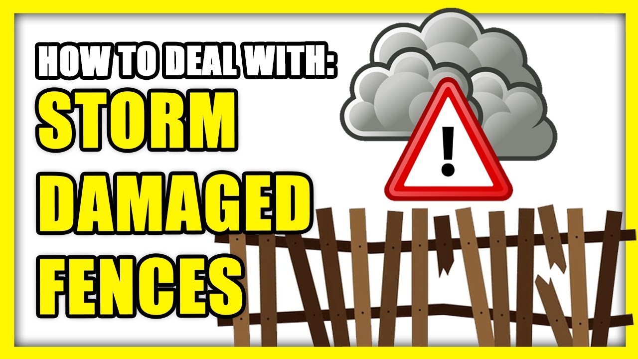 The Best Way to Repair Fence Damage After a Storm – Expert Tips! - YouTube