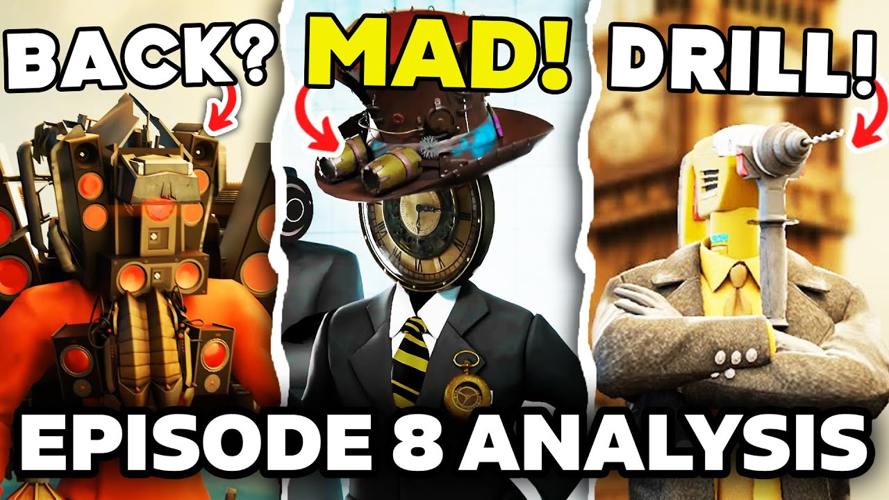 CLOCK MAN MEET DRILL MAN!? - Episode 8 SKIBIDI TOILET MULTIVERSE ALL ...