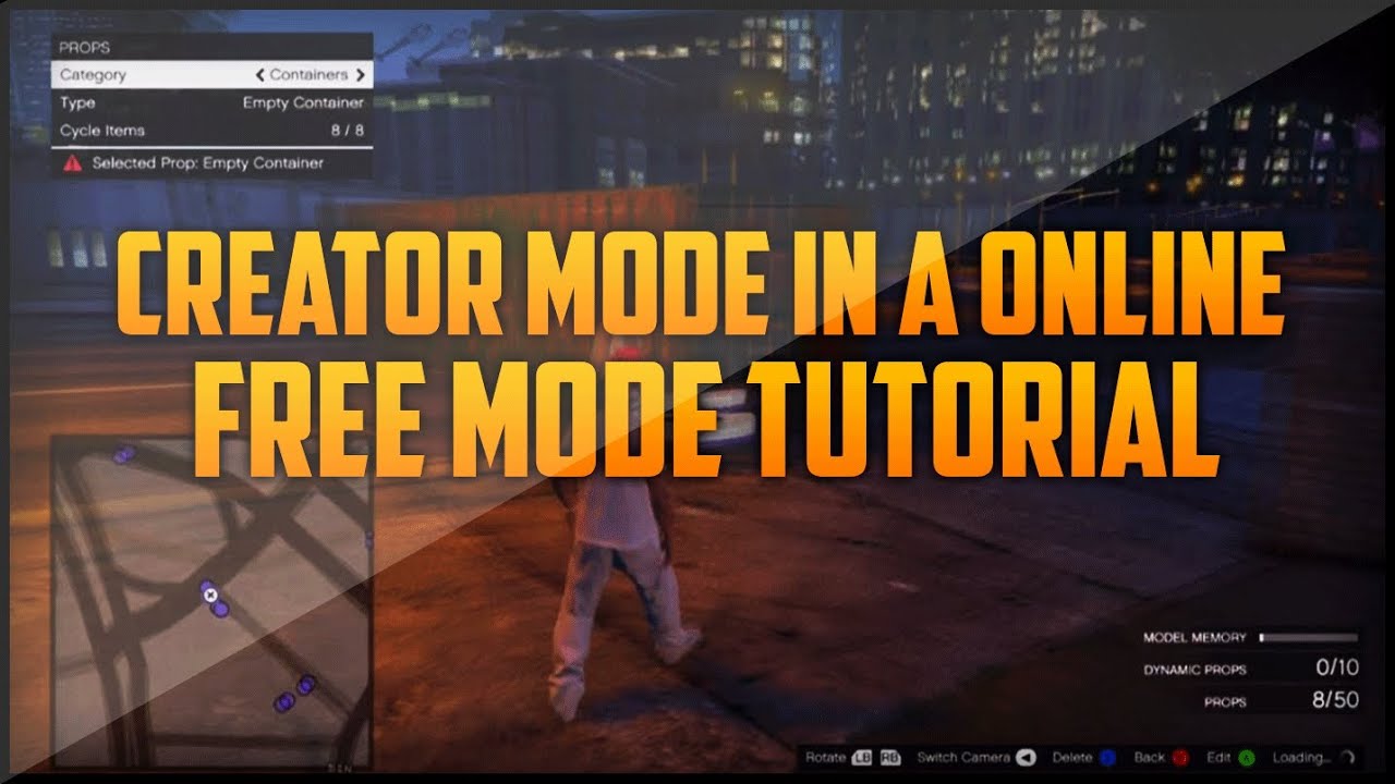 GTA 5 Creative Mode In A Online Free Mode Tutorial (Place Props And ...
