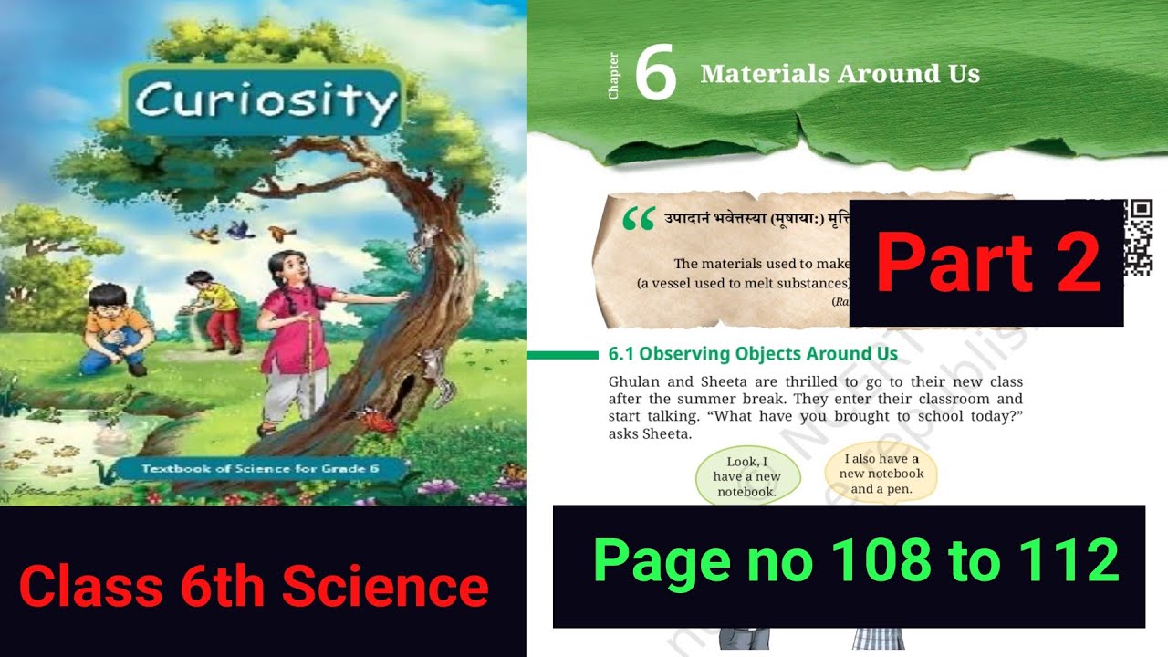 Chapter 6 Materials Around Us | Class 6th Science Curiosity New Ncert ...
