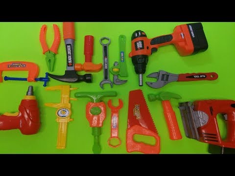 Educational videos for kids with toy hand tools learn english - YouTube