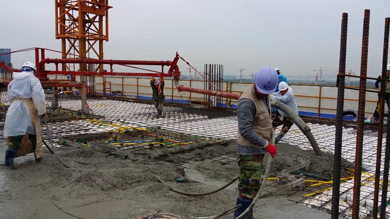 CONCRETE ROTARY BOOM - YouTube