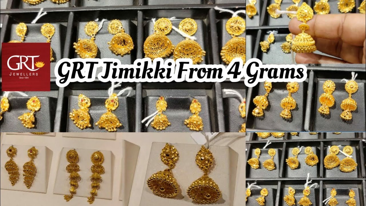 GRT Light Weight Jimikkis 4Grams & Layered Jimikkis | 2-Tier & 3-Tier ...