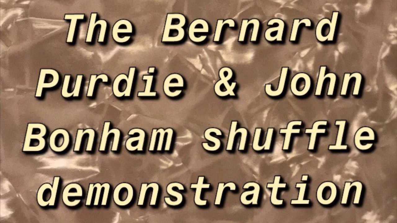 The Bernard Purdie & John Bonham shuffle demonstration - YouTube
