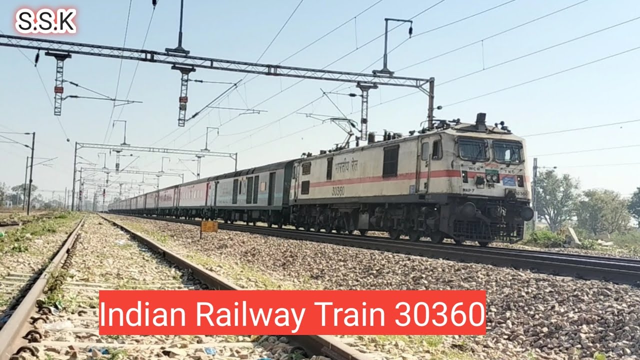 Indian Railway Train 30360 🚂Nanda Devi express train speed train ...